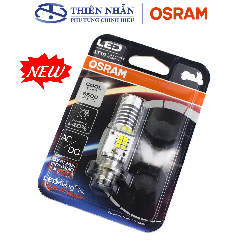 Bóng đèn LED OSRAM T19 High Power Dream, Wave alpha đầu, Wave 125i ...